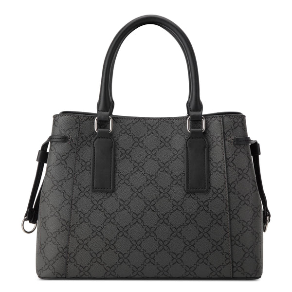 Nine West Handbags RADLEIGH SATCHEL JET BLACK LOGO - Nine West Canada